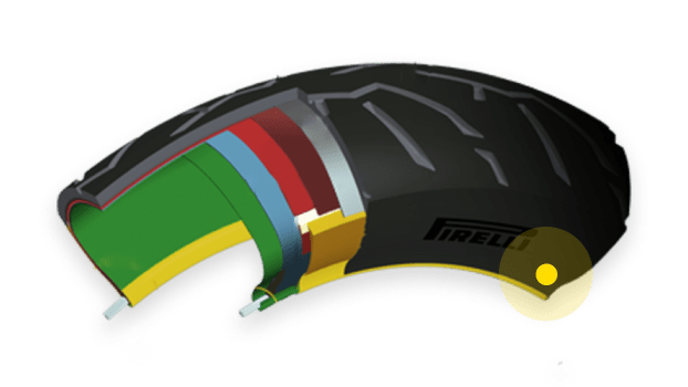 How a motorcycle tyre is made: construction and parts | Pirelli
